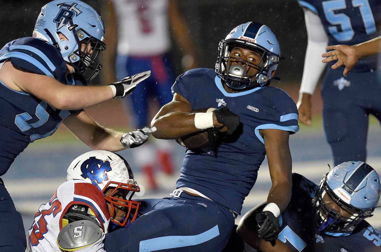 Titans dealt loss Neshoba Central bests Ridgeland 42-28 in soggy battle