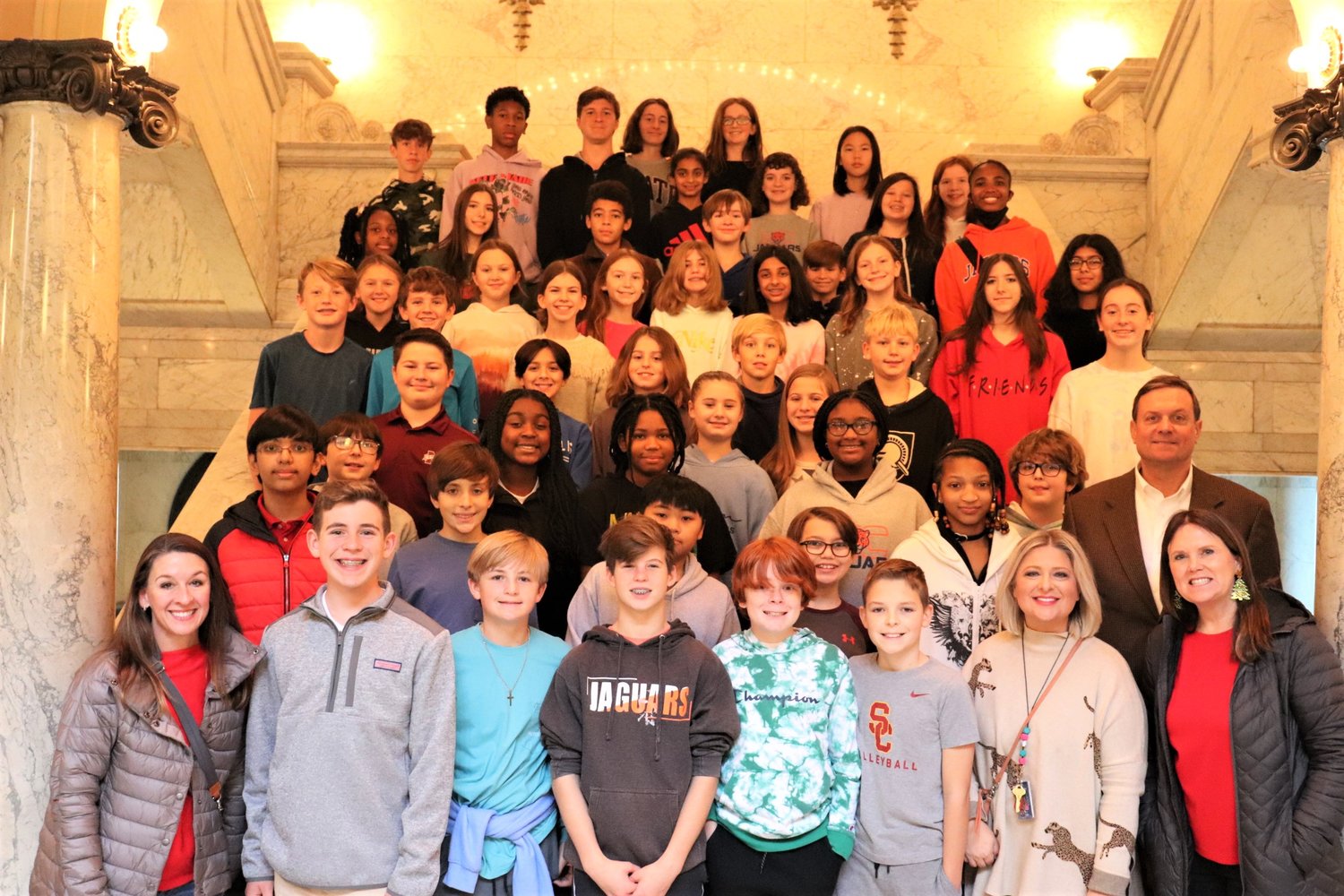 Madison Middle School students tour Capitol