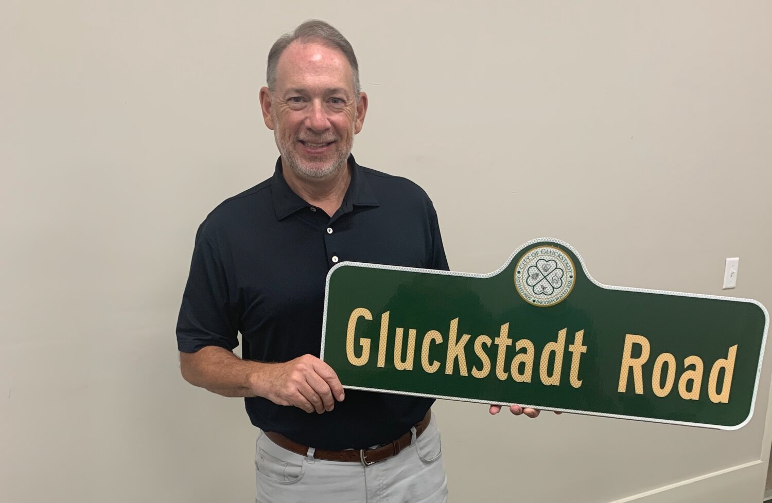 New city street signs being installed
