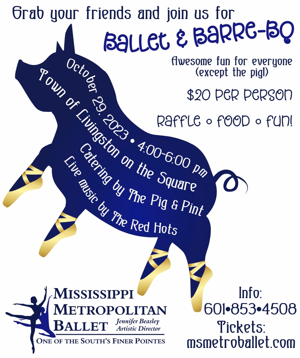 Mississippi Metropolitan Ballet's Annual Ballet & Barre BQ