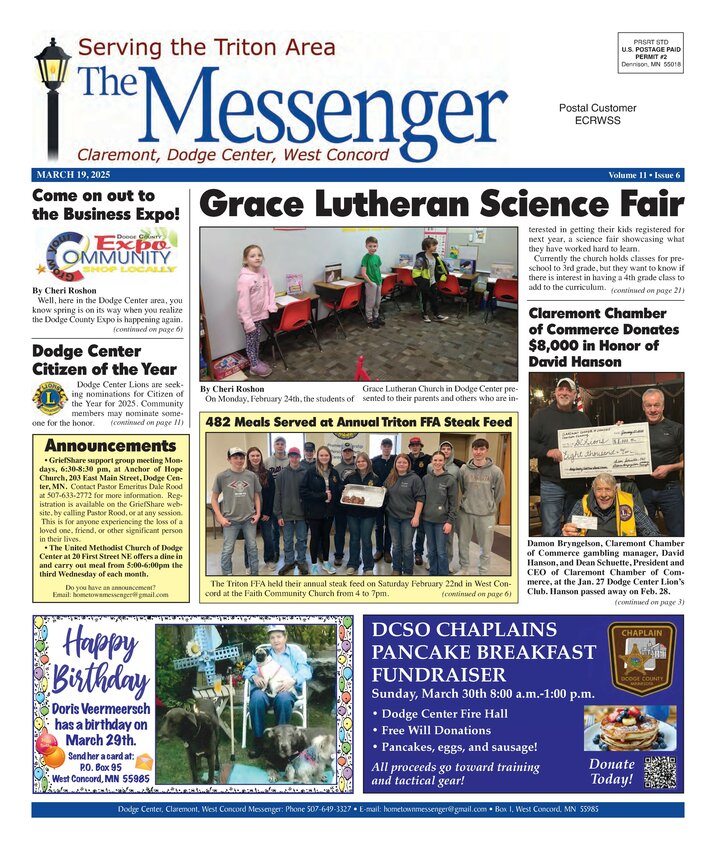 Home - Dodge Center Messenger