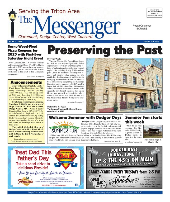 Obituaries - Dodge Center Messenger