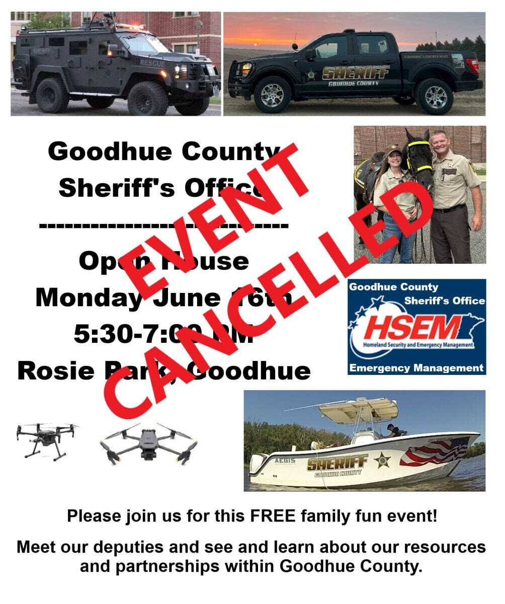 Goodhue County Sheriff's Department Open House - CANCELED - Goodhue ...