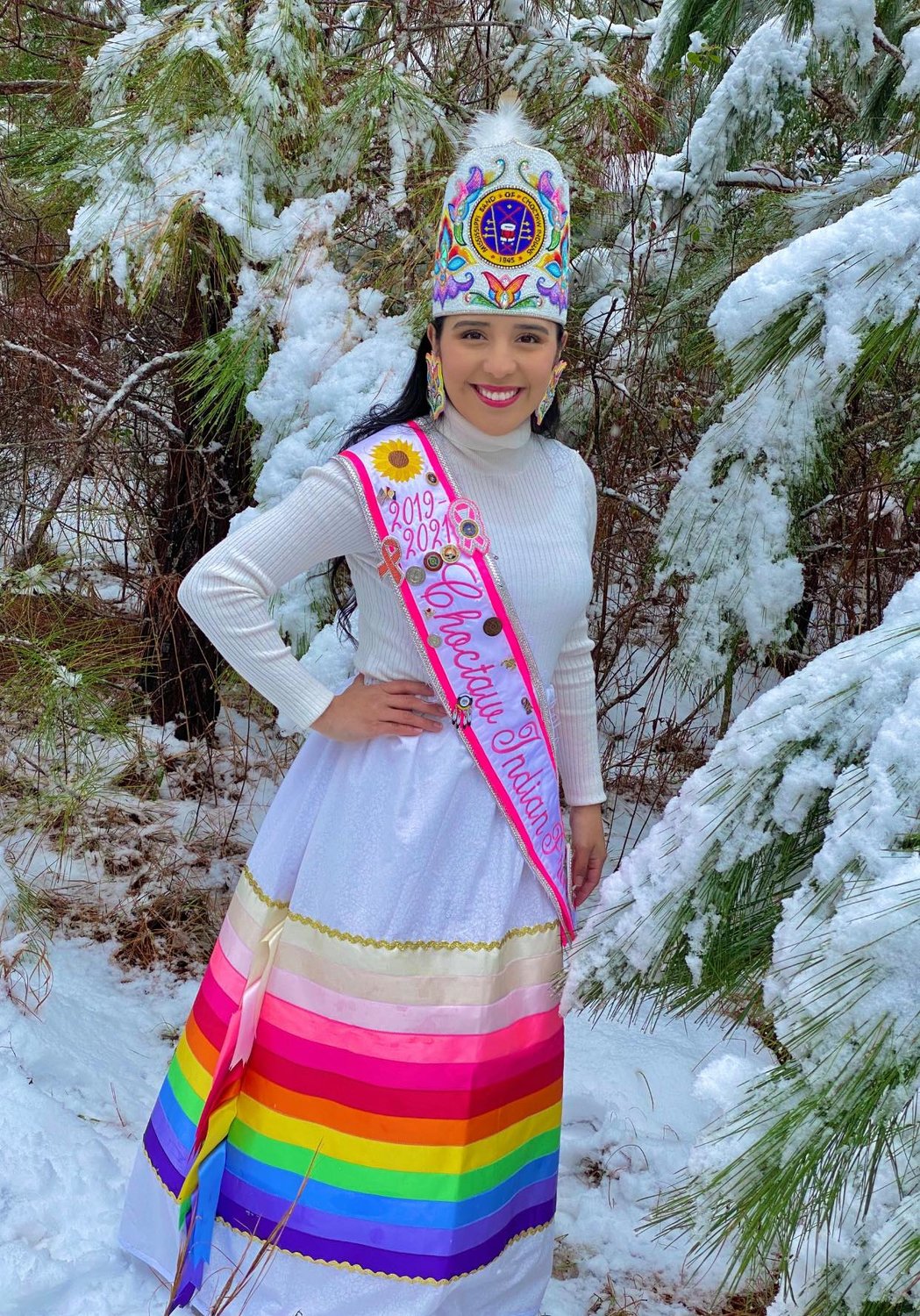 Choctaw Princess in snow
