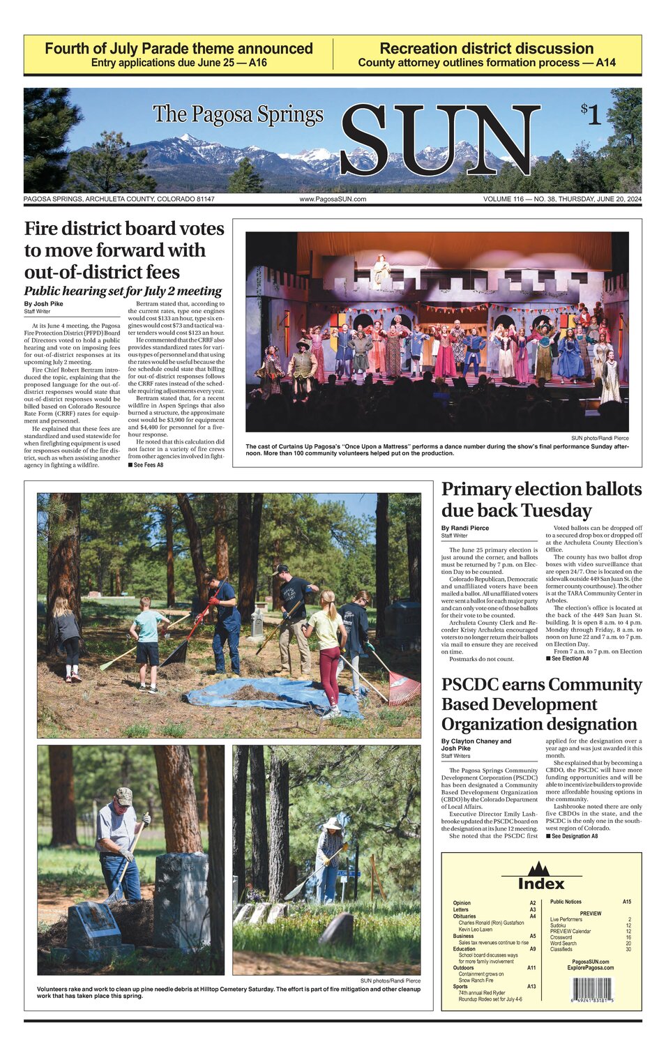 Jun 20, 2024 - The Pagosa Springs Sun