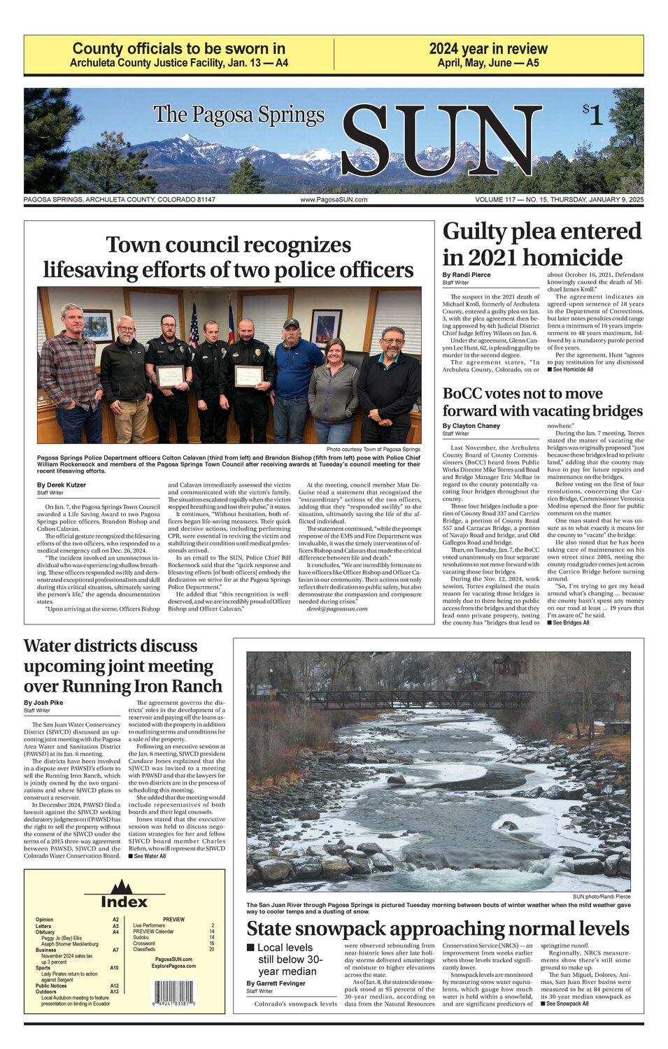 Jan 9, 2025 - The Pagosa Springs Sun