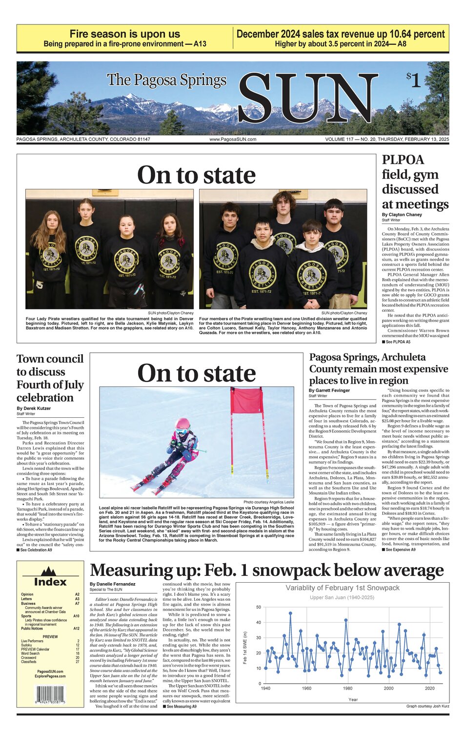 Feb 13, 2025 - The Pagosa Springs Sun