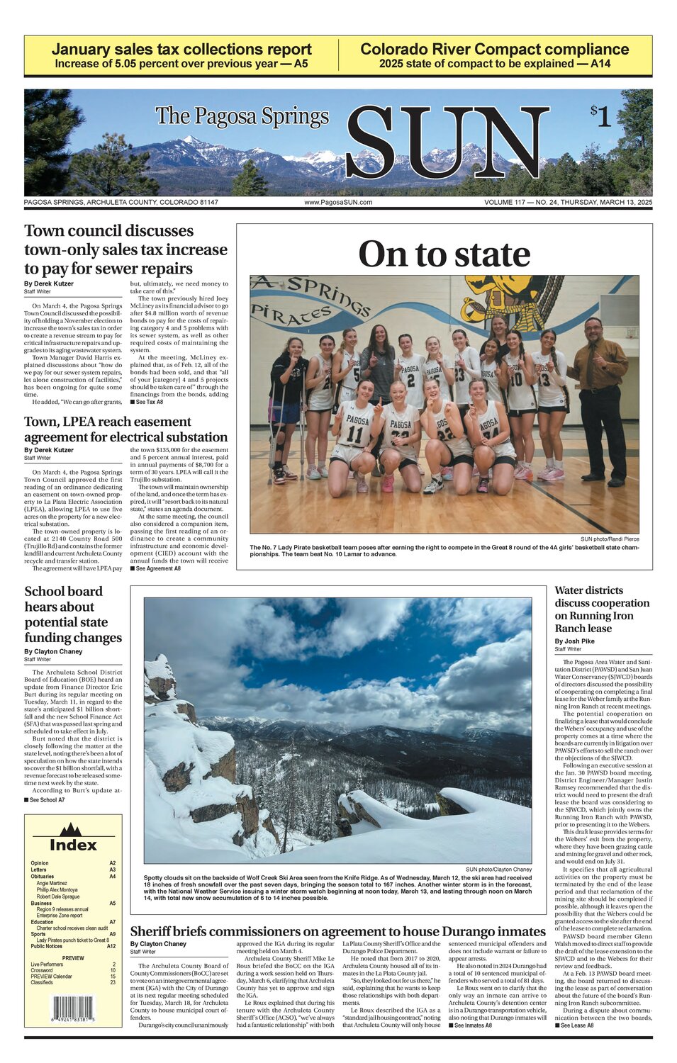 Mar 13, 2025 - The Pagosa Springs Sun