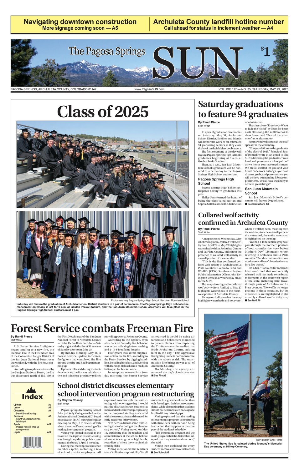 May 29, 2025 - The Pagosa Springs Sun