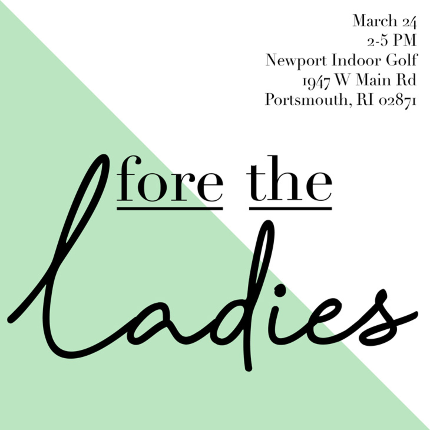 Fore the Ladies | Providence Media