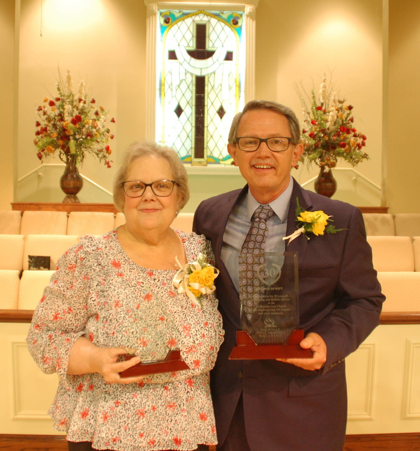 Church of Nazarene surprises pastor: DeWitts mark 30 years ...