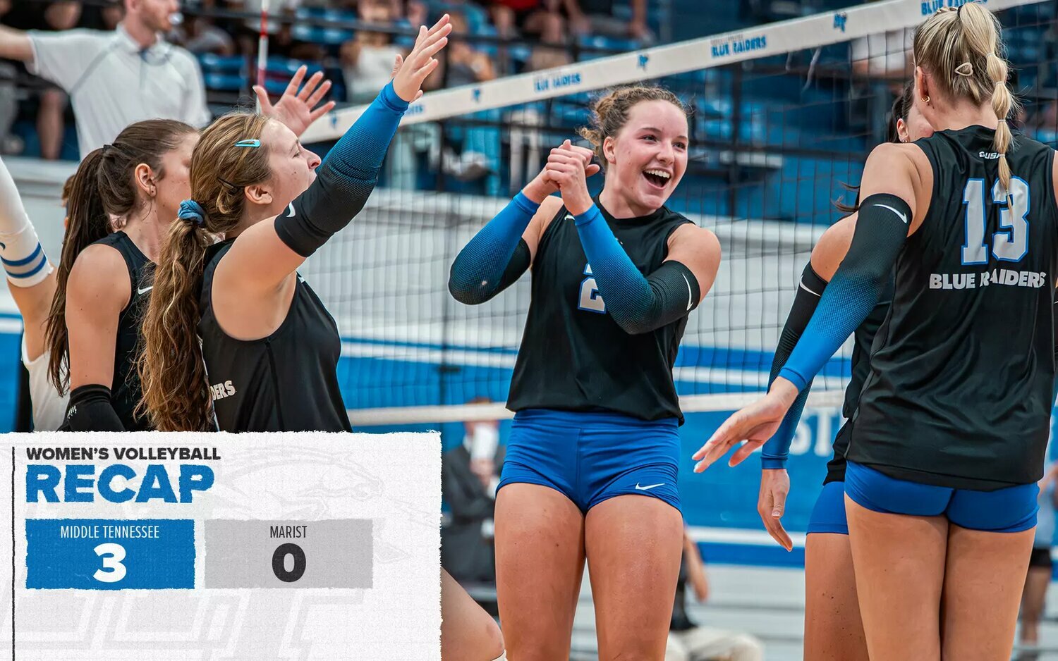 MTSU Volleyball takes down Marist in first sweep of the year ...
