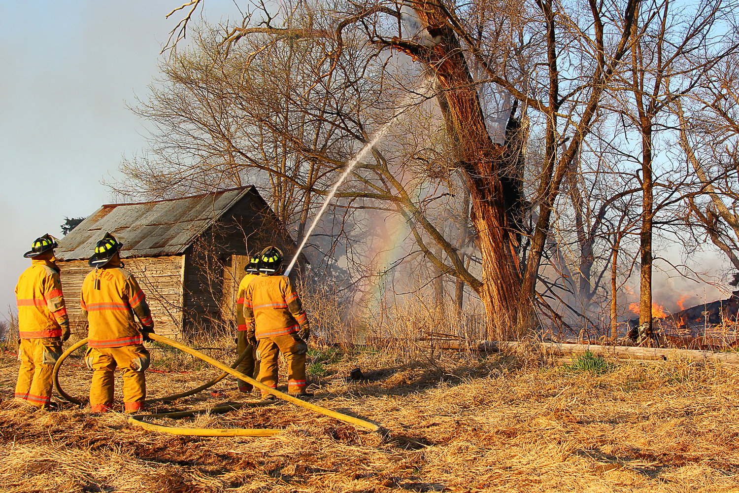 Burning building provides firefighting practice | Star-Journal
